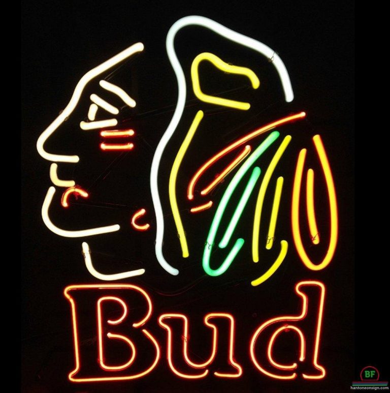 Bud Light Chicago Blackhawks Neon Sign NHL Teams Neon Light – DIY Neon ...