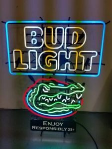 Bud Light Florida Gators Neon Sign NCAA Teams Neon Light Real Neon ...