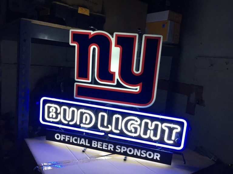 Bud Light NY Giants Neon Sign NFL Sports Neon Light – DIY Neon Signs ...