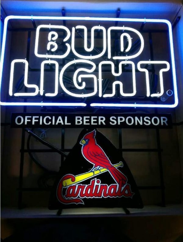Bud Light St Louis Cardinals Neon Sign MLB Teams Neon Light Real Neon ...