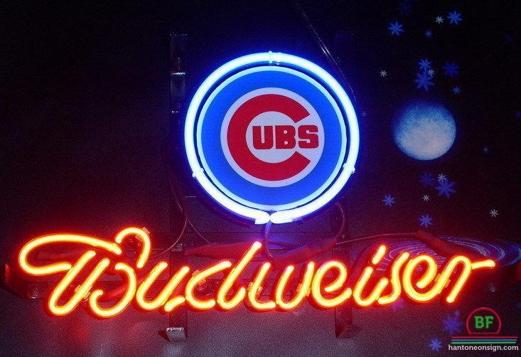 Budweiser Chicago Cubs Neon Sign Teams Neon Light – DIY Neon Signs ...