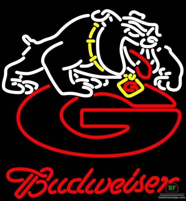 Budweiser Florida State University Georgia Bulldogs Neon Sign NCAA ...