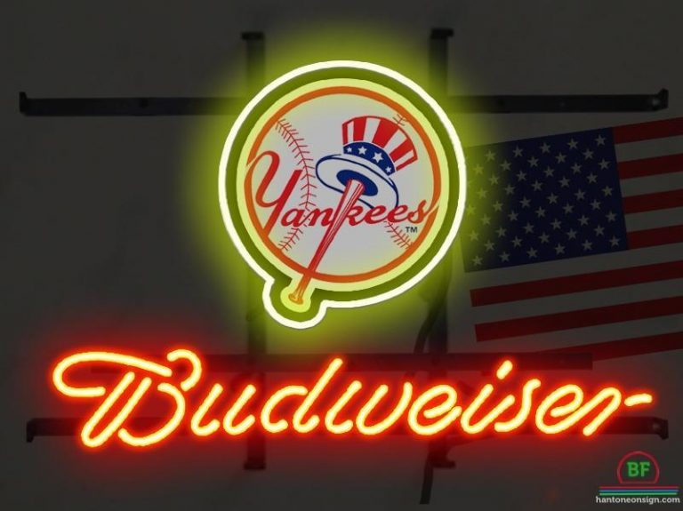 Budweiser New York yankees Neon Sign Teams Neon Light – DIY Neon Signs ...