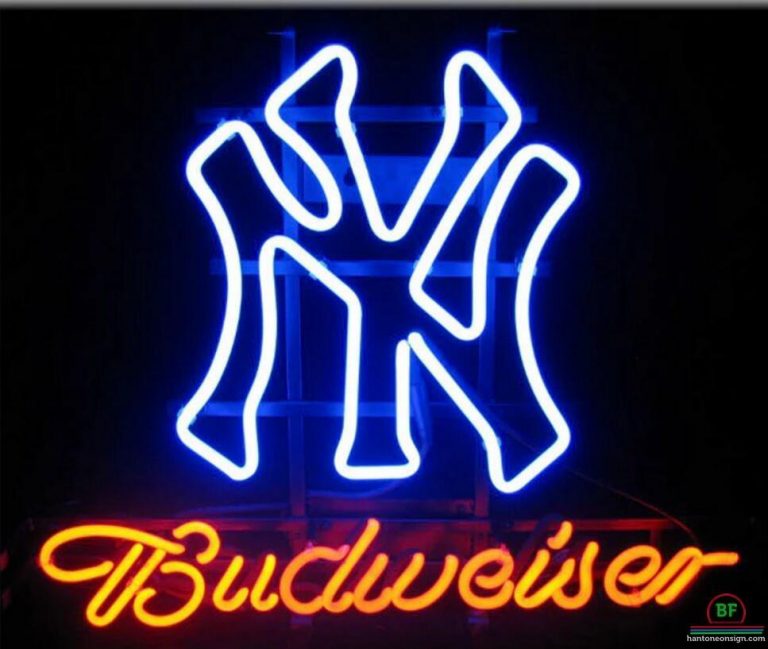 Budweiser New York yankees Neon Sign Teams Neon Light – DIY Neon Signs ...