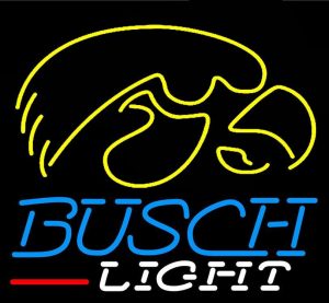 Busch Light Iowa Hawkeyes NCAA Sports Neon Sign Tube Neon Light – DIY ...