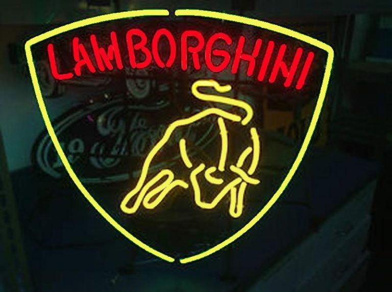Lamborghini Auto Car Neon Sign Real Neon Light – DIY Neon Signs ...