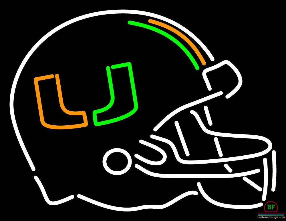 Miami Hurricanes Helmet Neon Sign NCAA Teams Neon Light – DIY Neon Signs