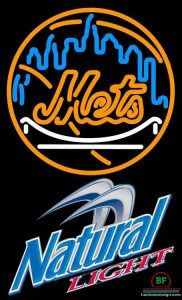 Natural Light New York Mets Neon Sign MLB Teams Neon Light – DIY Neon ...