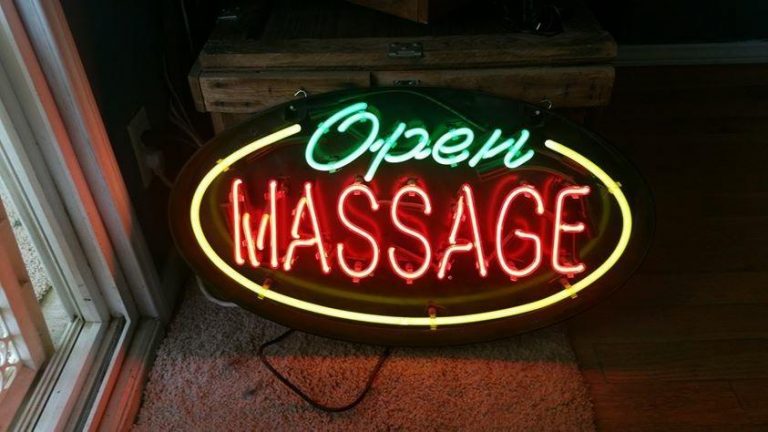 Open Massage Neon Sign Real Neon Light – DIY Neon Signs – Custom Neon Signs
