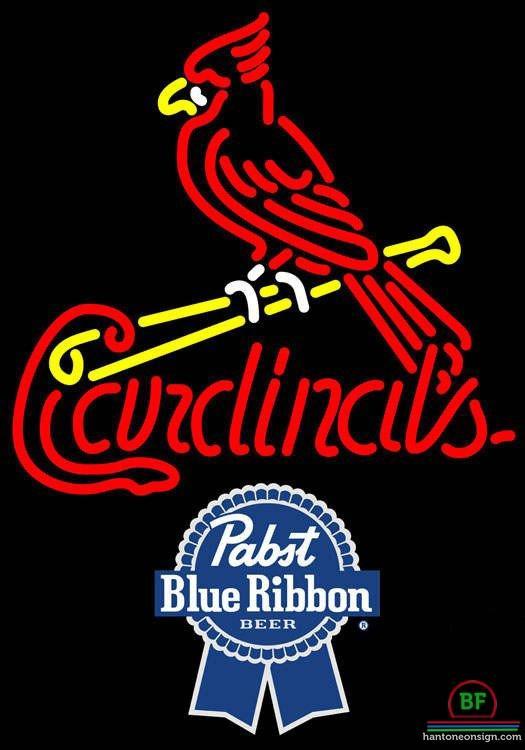 Pabst Blue Ribbon St Louis Cardinals Neon Sign Teams Neon Light – DIY ...