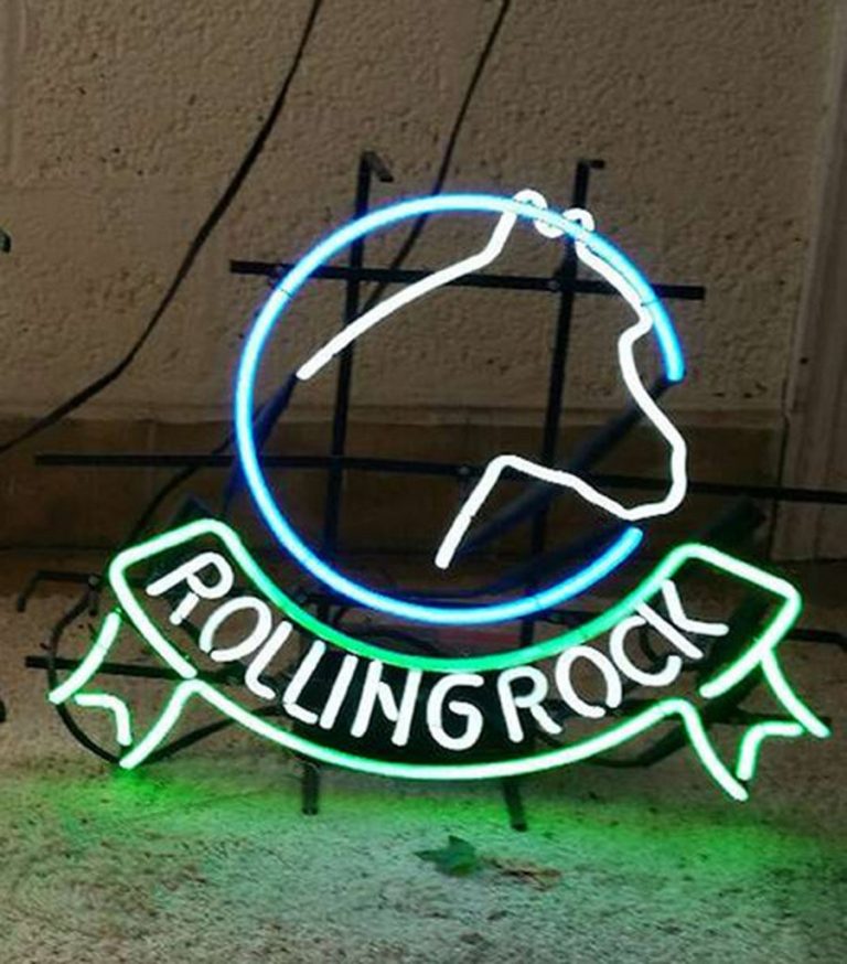 Rolling Rock Neon Sign Real Neon Light Z1285 – DIY Neon Signs – Custom ...
