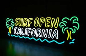 Surf Open California Neon Sign Tube Neon Light – DIY Neon Signs ...