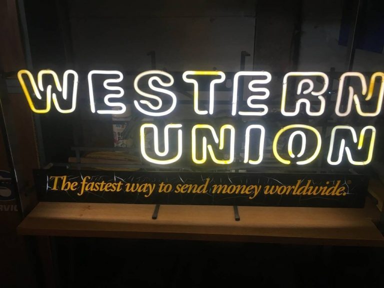 Western Union Neon Sign Tube Neon Light – DIY Neon Signs – Custom Neon ...