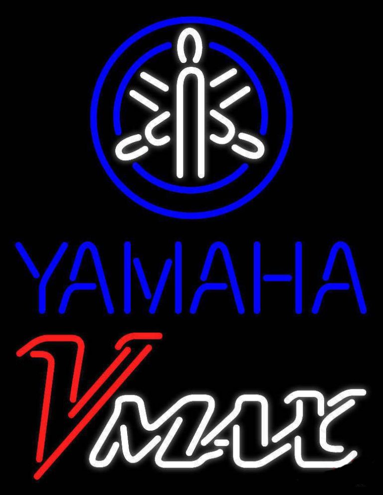 Yamaha V MAX Neon Sign Real Neon Light – DIY Neon Signs – Custom Neon Signs