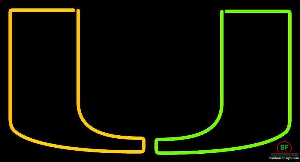 Miami Hurricanes Neon Sign NCAA Teams Neon Light – DIY Neon Signs ...