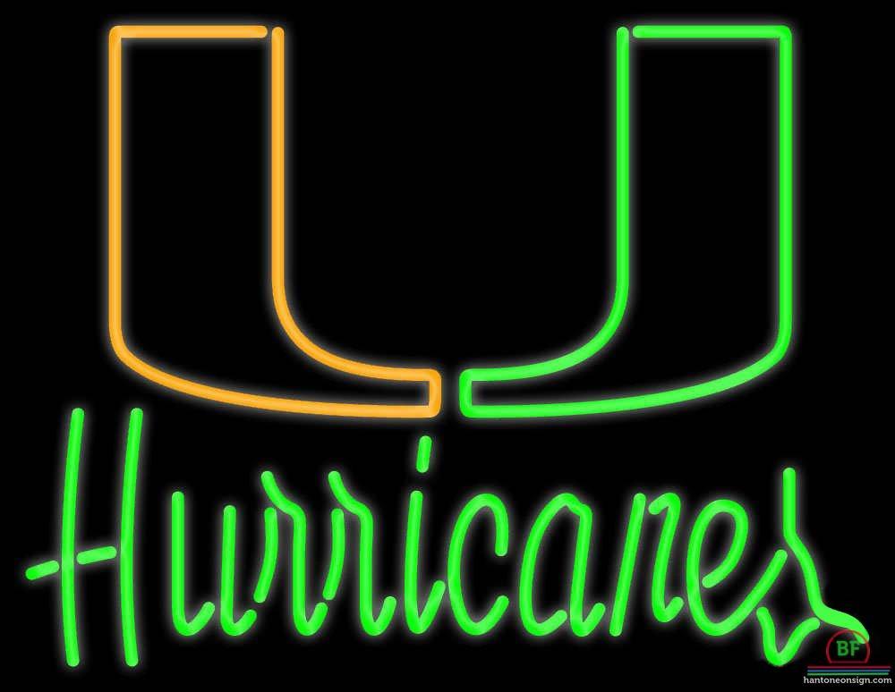 Miami Hurricanes Neon Sign NCAA Teams Neon Light – DIY Neon Signs ...