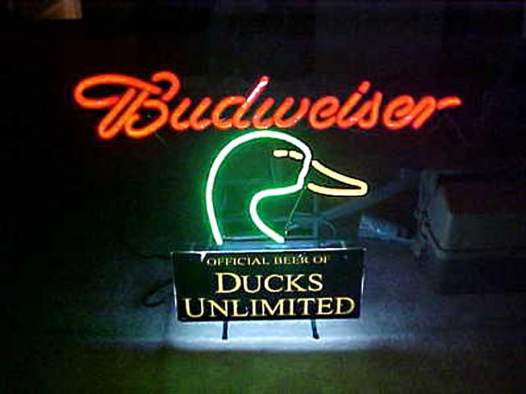 Budweiser Ducks Unlimited Neon Sign – DIY Neon Signs – Custom Neon ...